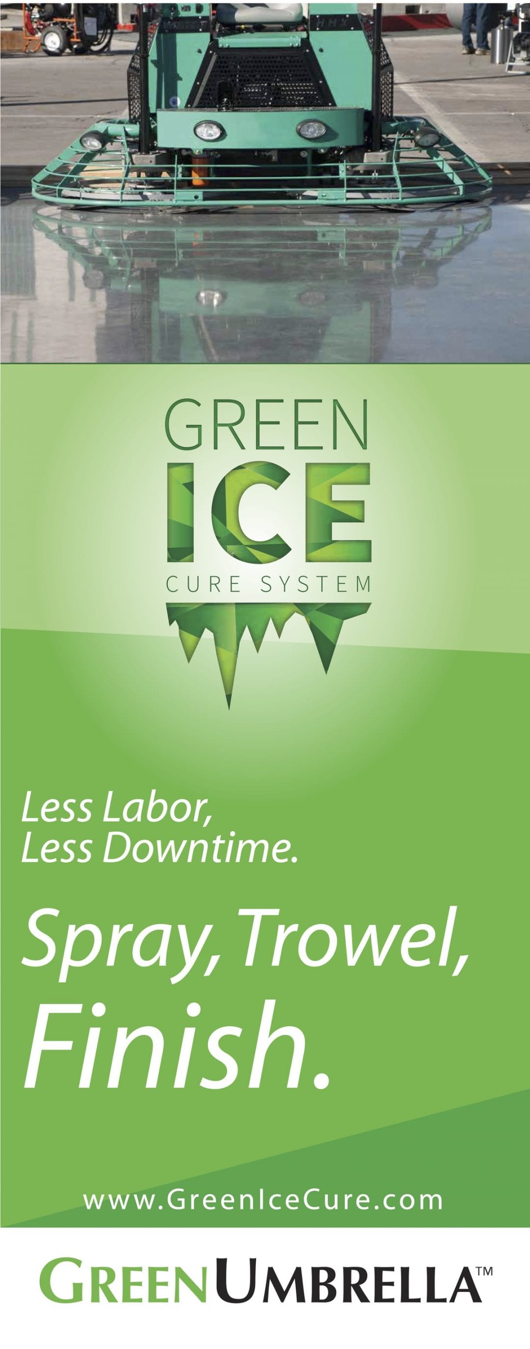 GreenIce Cure Concrete Systems | Green Umbrella Polished Concrete